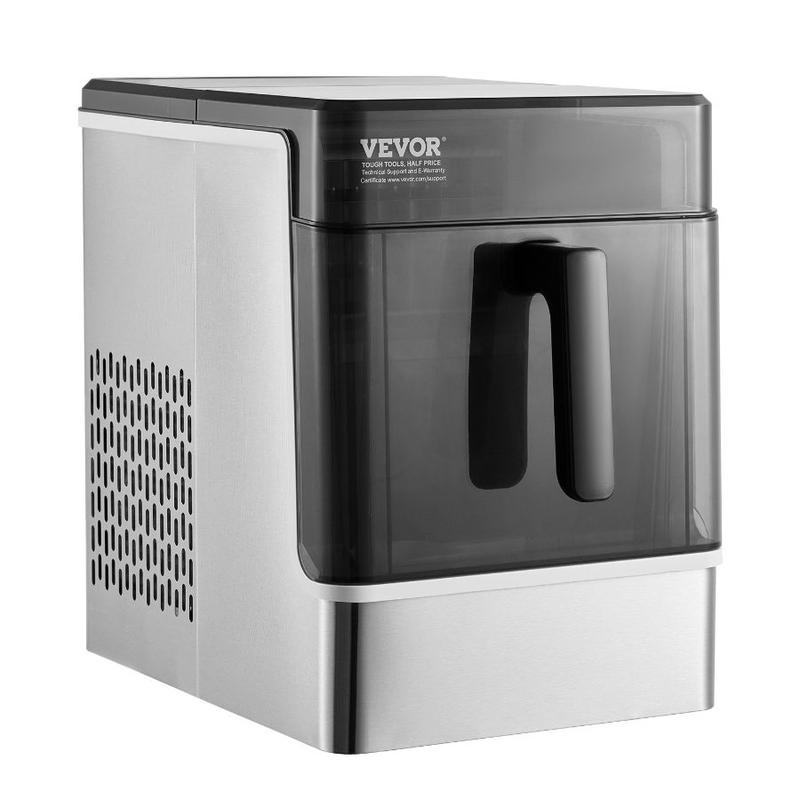 VEVOR Countertop Ice Maker, 32 Cubes Ready in 15 Mins, 46lbs in 24Hrs ...