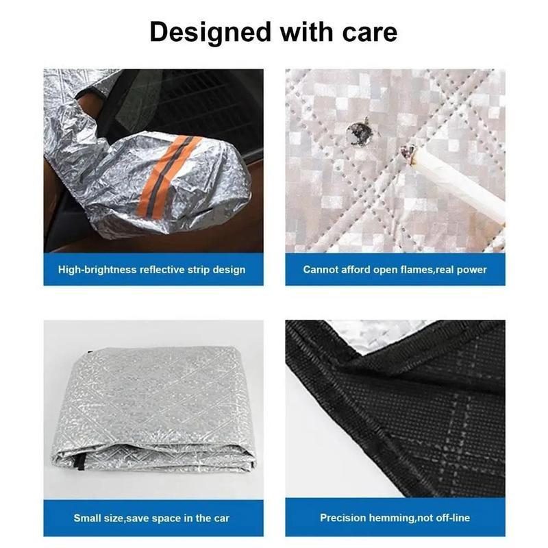 Magnetic Thickened Car Snow Ice Protector, 1 Count Window Windshield ...