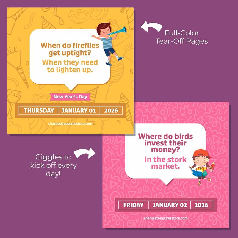 2026 Daily Joke Calendar | Fun Lunchbox Notes For , Off Pages with ...