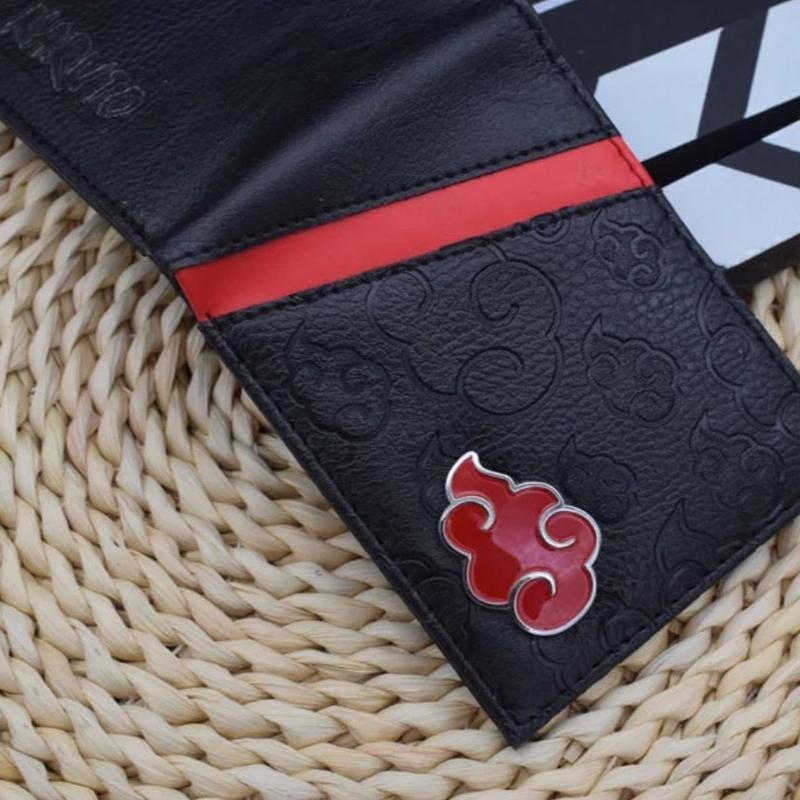 Akatsuki Wallet - Red Cloud Symbol - Japanese Anime Manga PU Leather ...