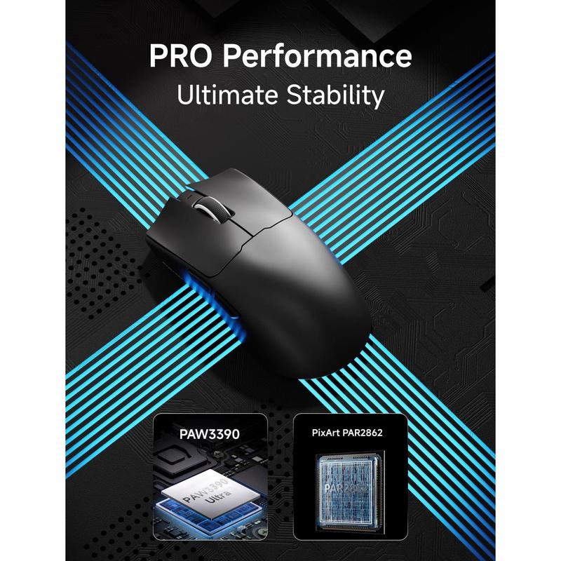 S9 Pro Gaming , 59G Computer , Triple Modes, 8K Polling, 26K DPI ...