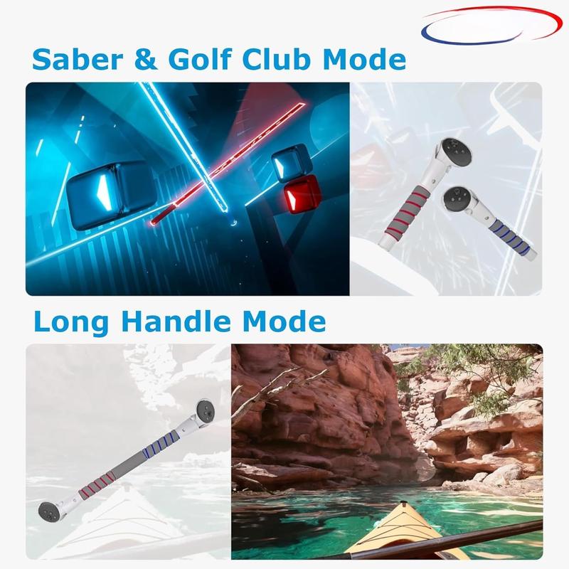 3-in-1 VR Controller Handle for Meta Quest 3S & 3 Gaming Accessory for ...