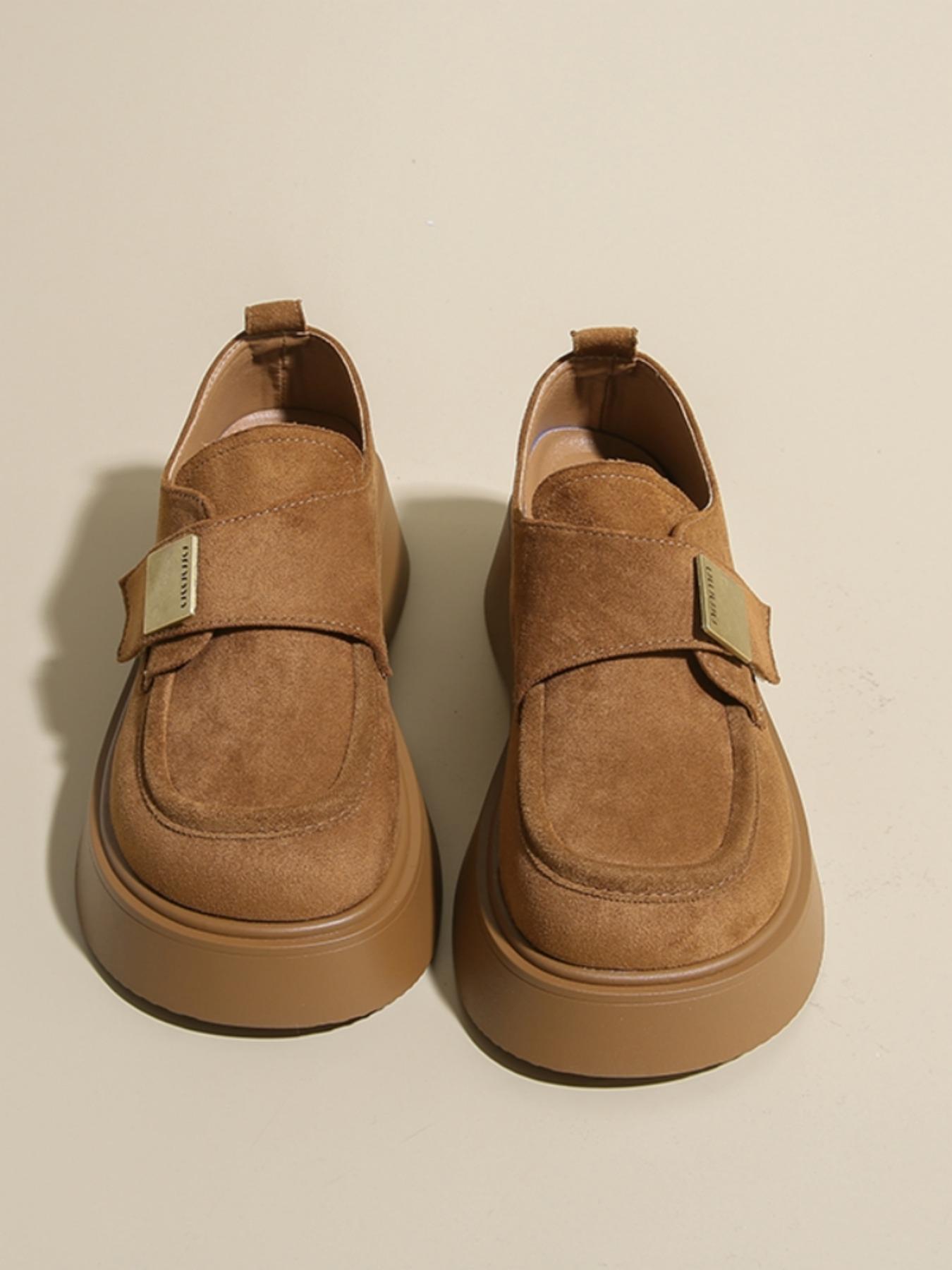 Women's Solid Color Velcro Loafers - Casual Comfort - TikTok Shop