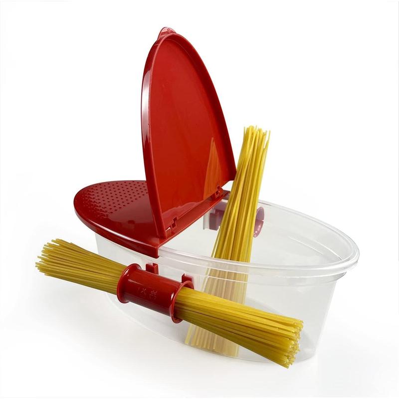 Microwave Pasta Boat with Strainer - Cooker for Rice, Vegetables ...