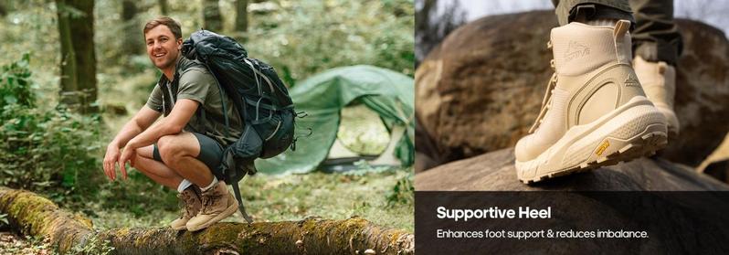 Men's Military Tactical Boot Lightweight Comfortable Boots for Work All ...