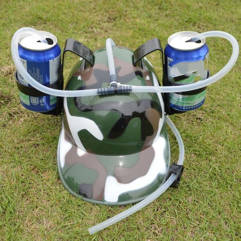 Creative Plastics Beverage Helmet Headgear Hat Type with Straw Beer ...