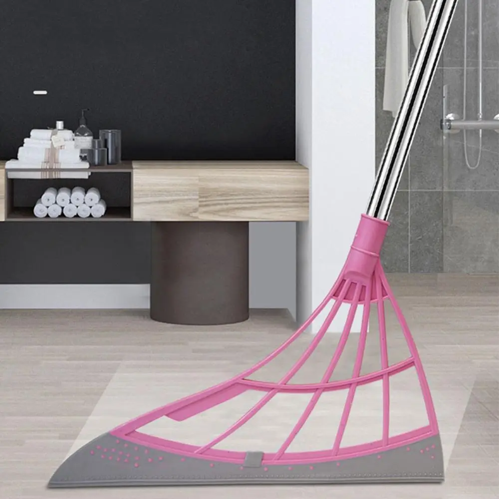 1 Piece Stainless Steel Wiping Broom, Non Stick Floor Cleaning Broom ...