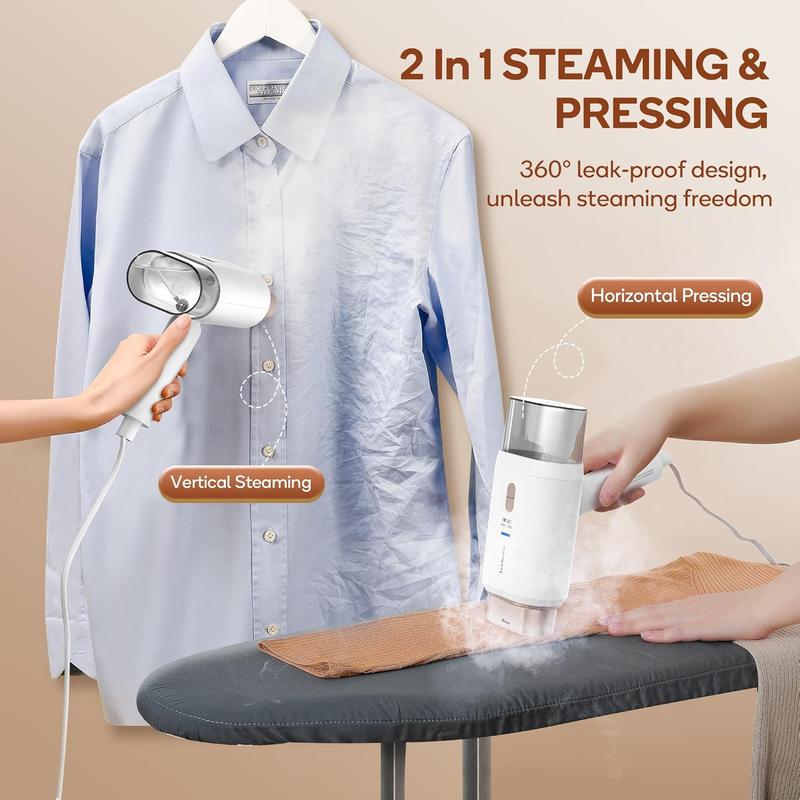 Dual Garment Steamer - 120V/220V, 1200W Steamer for Clothes, Home ...