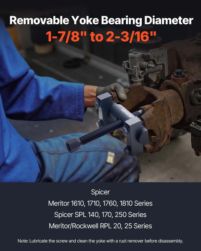 VEVOR Yoke Puller, Made for Class 6-8 Transportation Trucks and ...