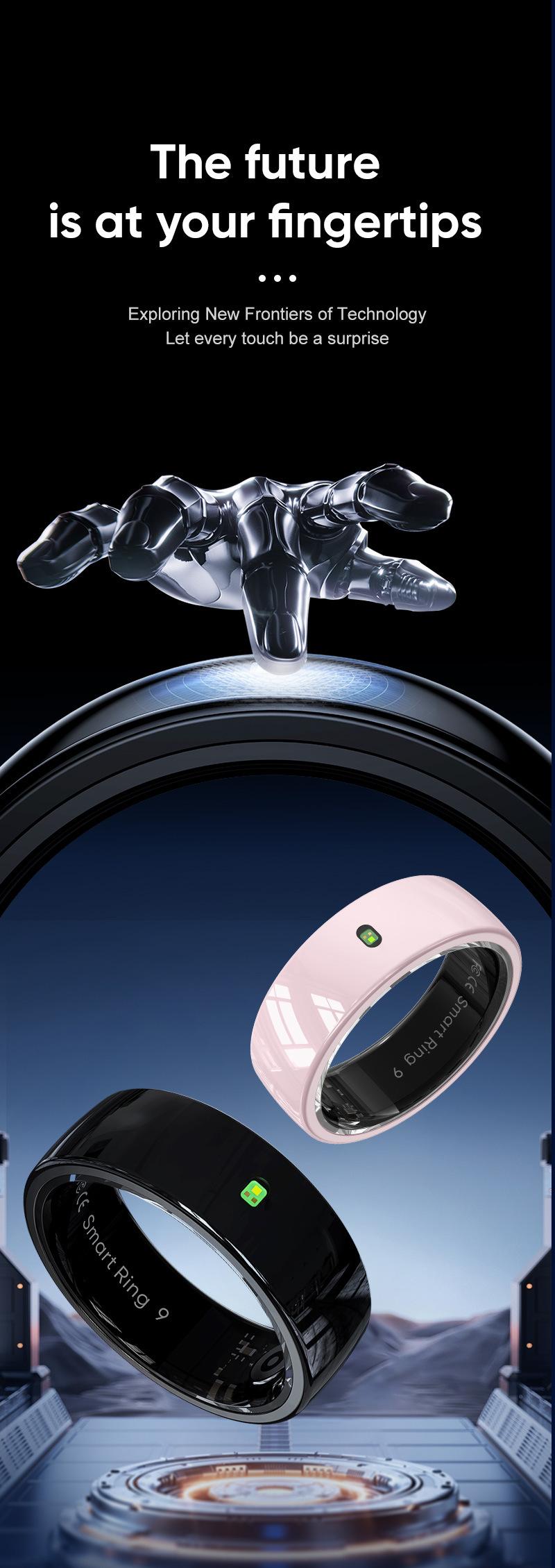 Smart Ring Wearable with Gesture Control Camera Shutter Health Sleep ...
