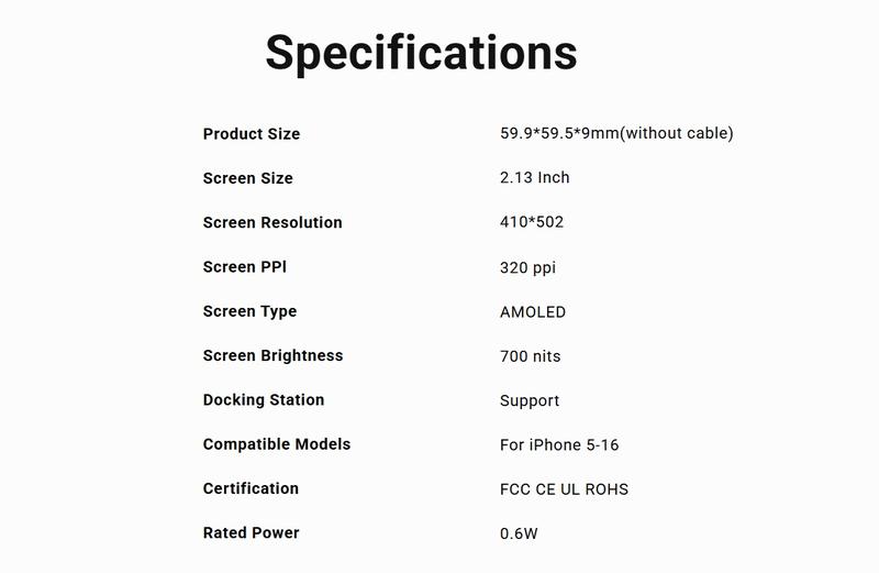 FOUNIST Vlogmate Mini for iPhone 5-17, 1080P/2K Magnetic Plug-and-Play ...