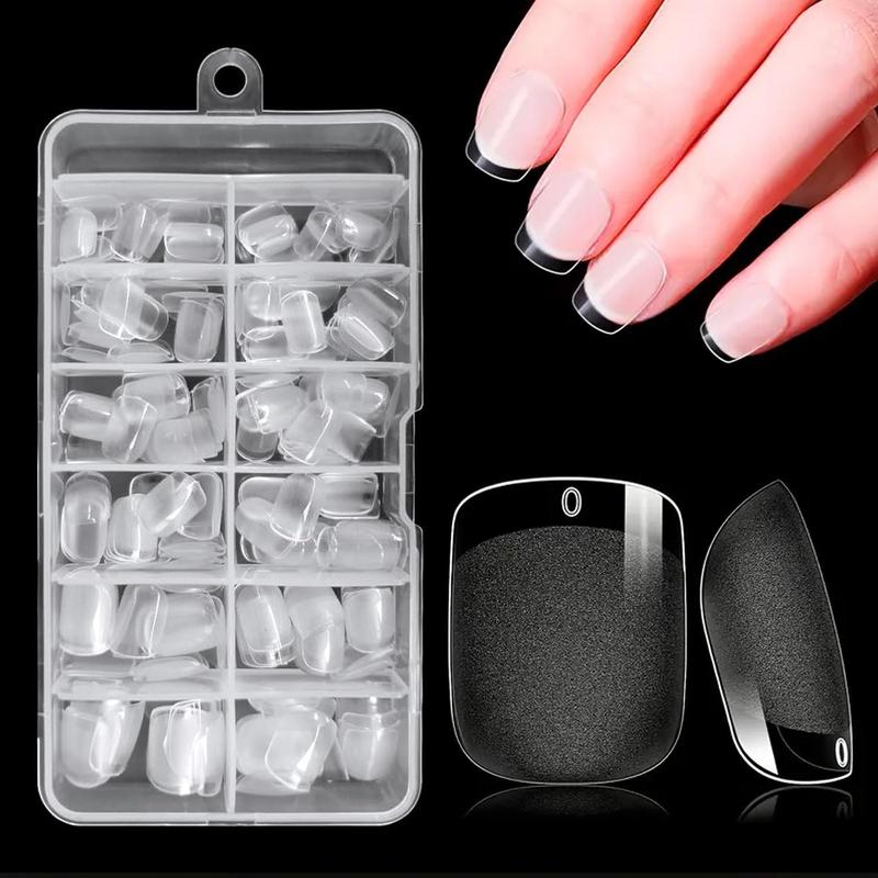 Short Square Fake Nail, 240pcs/box Transparent Acrylic Nail for Women ...