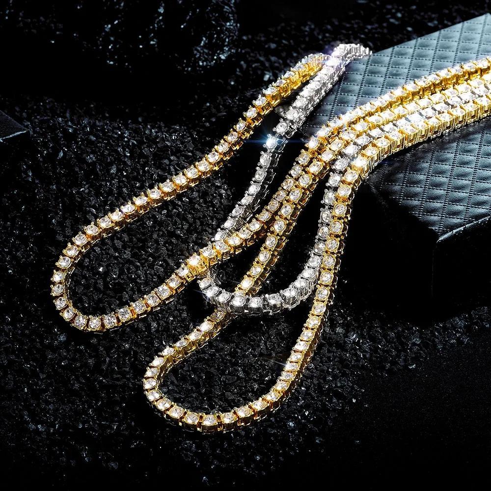 Hip Hop Tennis Chain Necklace - Young Adults, Fashion Enthusiasts, Hip ...