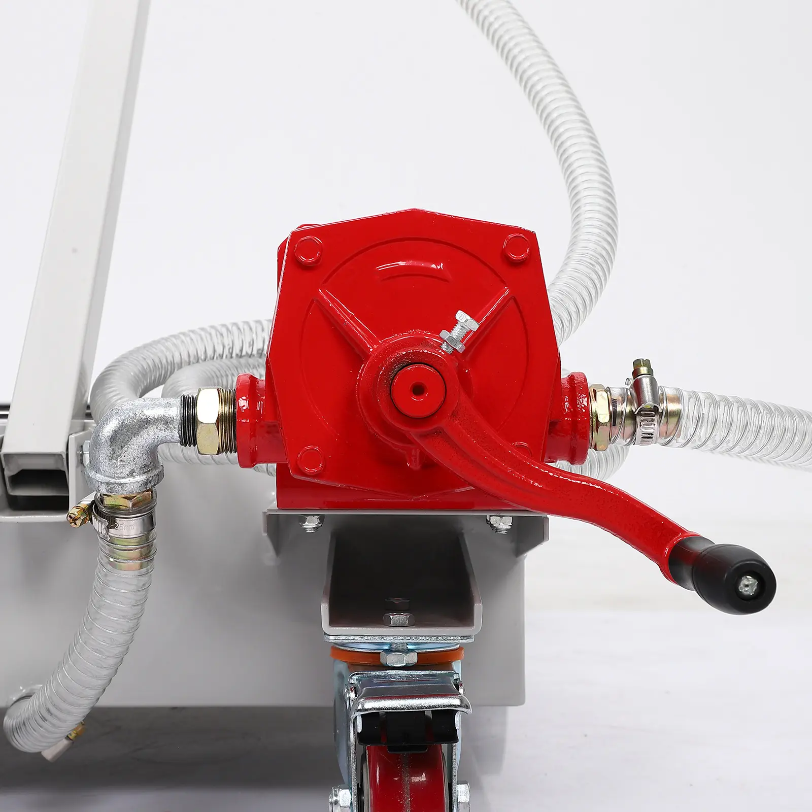 15-Gallon Manual Low-Profile Oil Drain Pan, Steel, 4 Wheels, Folding T ...