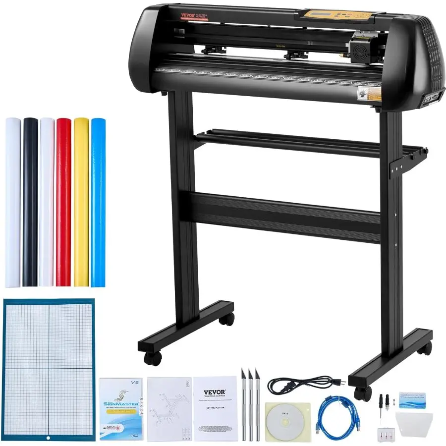 VEVOR Vinyl Cutter Plotter Machine, 53 Signmaster Software Sign Making ...