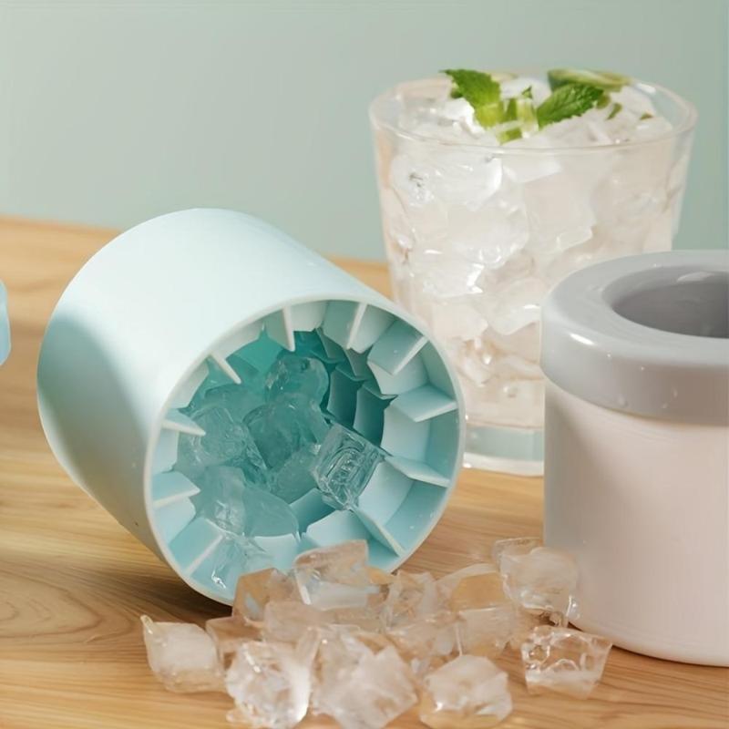 Silicone Ice Cube Mold, 1 Count Quick Freezer Ice Cube Mold, Durable ...