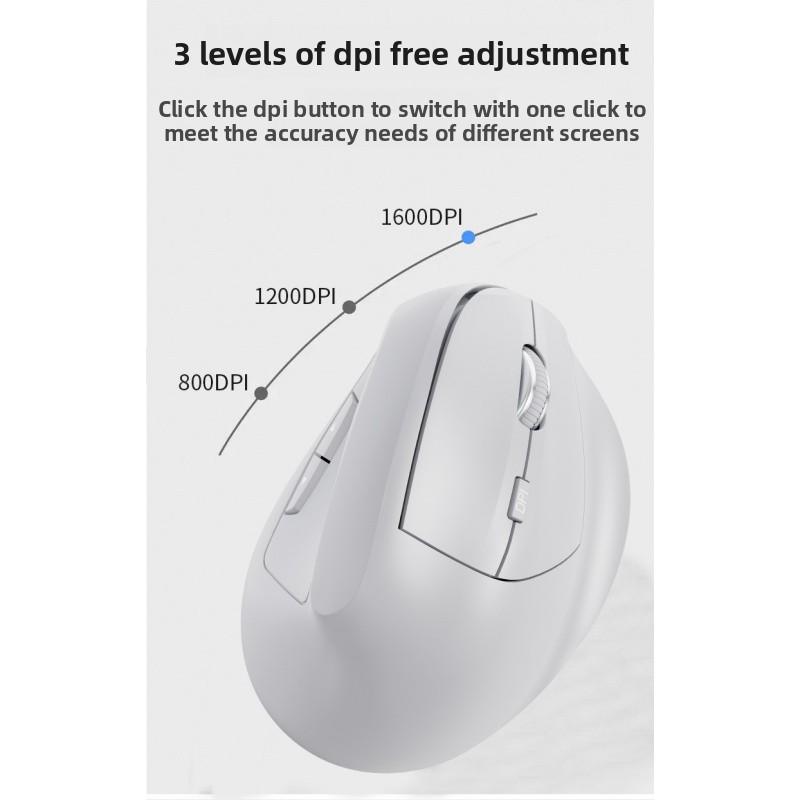 Ergonomic Vertical Mouse Rechargeable Wireless Bluetooth Dual Mode ...