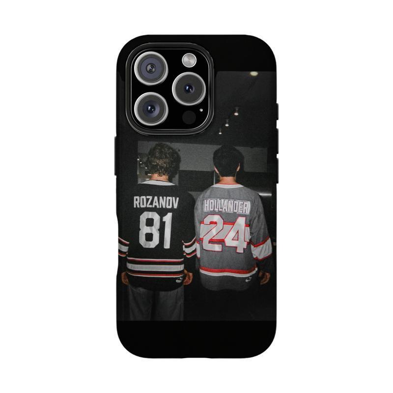 Vintage Hockey Rivalry Couple Collage Phone Case,for iPhone 16 15 14 13 ...