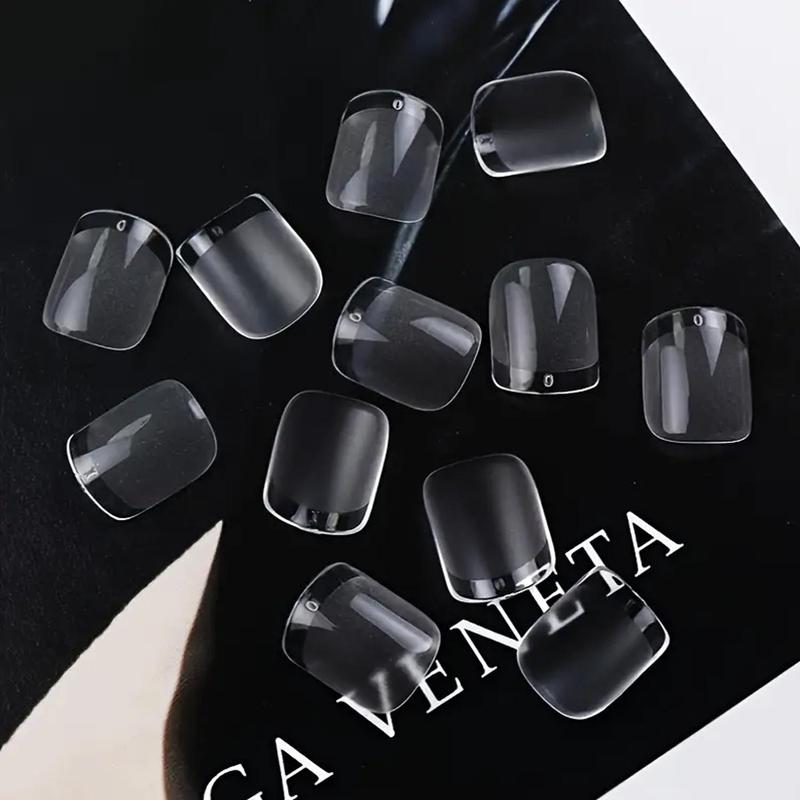 Short Square Fake Nail, 240pcs/box Transparent Acrylic Nail for Women ...
