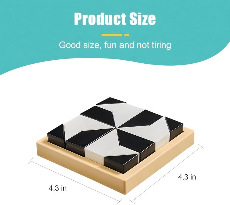120 Level Block Cube Puzzle with Storage Hidden Geometric Shape Pattern ...