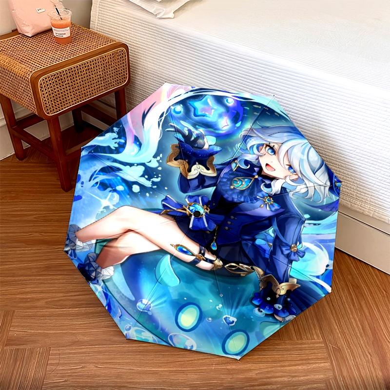 1 PC Automatic Folding Umbrella - Genshin Impact Furina Pattern ...