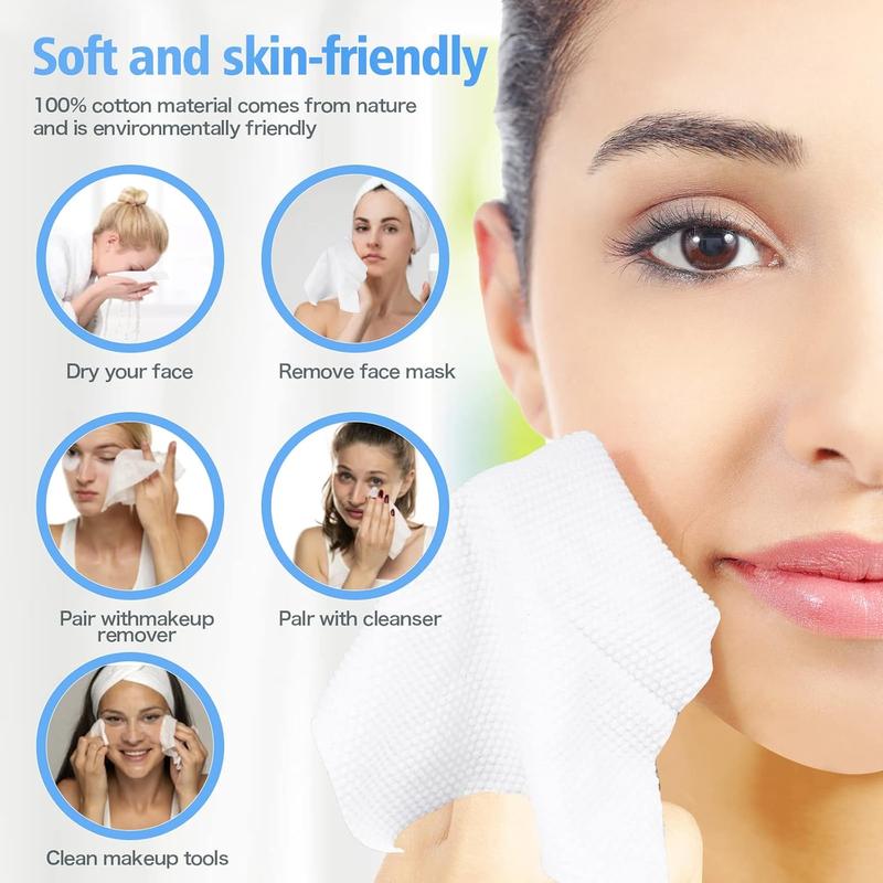 300 Count Disposable Face Towel,Thickening Ultra Soft Washcloths,Facial ...