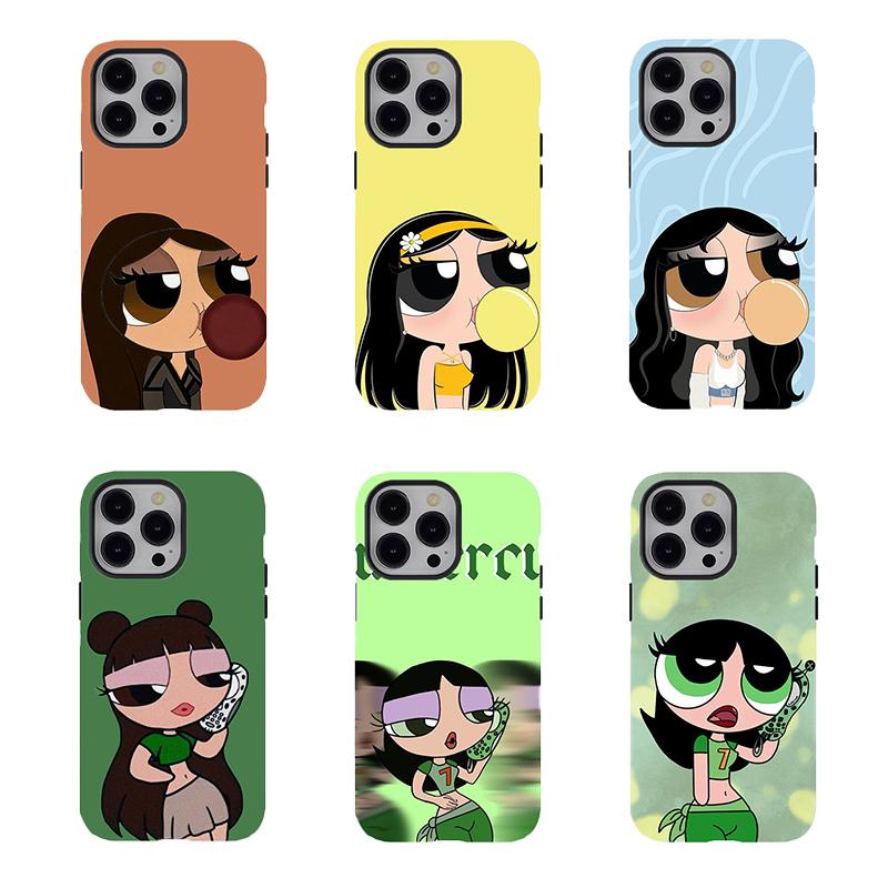 Vibrant Powerpuff Girls Phone Case,Cute Phone Case,green Phone Case ...