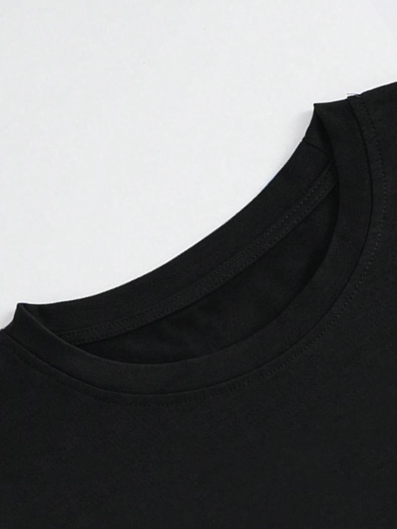 Moon Star Print Short Sleeve T-Shirt, Vintage Pattern Graphic Tee ...