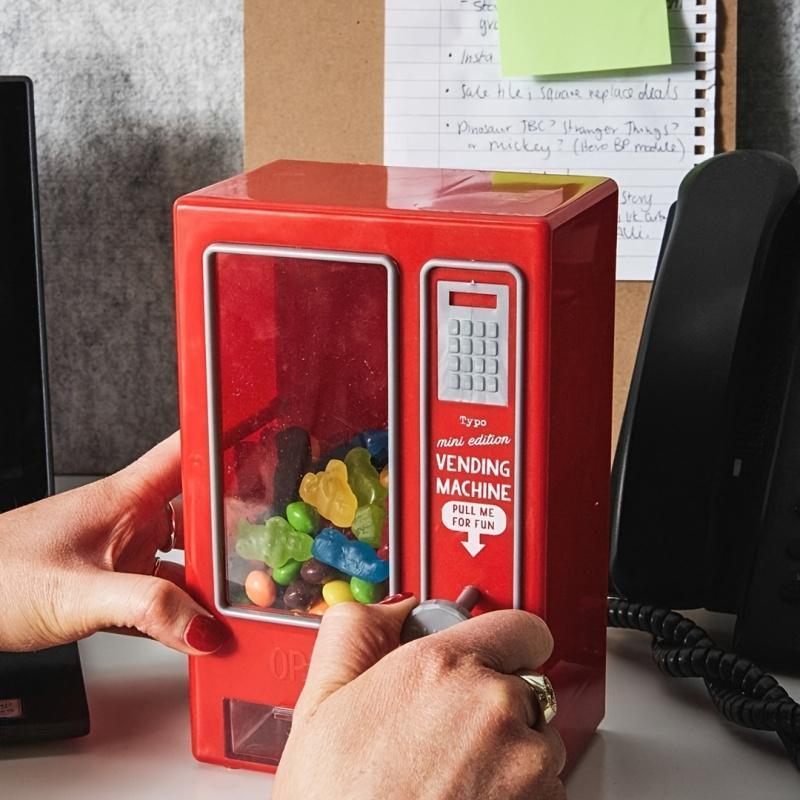 Mini Candy Vending Machine, 1 Count Retro Candy Gumballs Storage Box ...