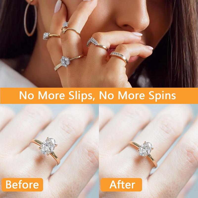 Ring Sizers for Loose Rings 12 Packs Ring Guards & 1 Ring Sizer Belt ...