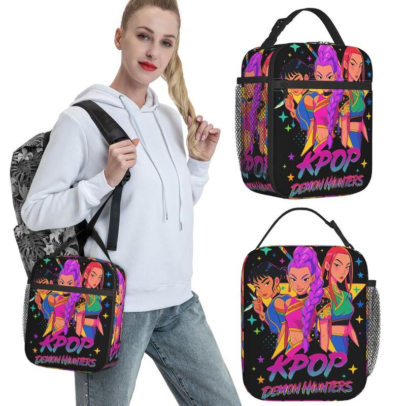 Kpop Demon Hunters Huntrix Mira Rumi And Zoey Lunch Bag Lunch Box Child ...