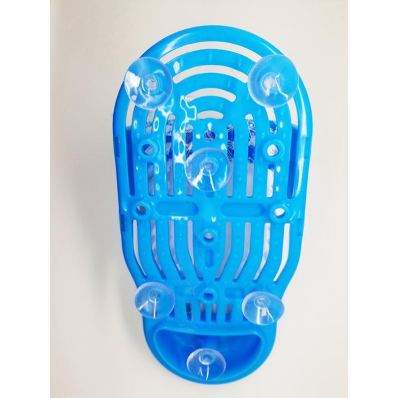 1pc Exfoliating Foot Scrubber with Suction Cup, Plastic Foot Wash Brush ...