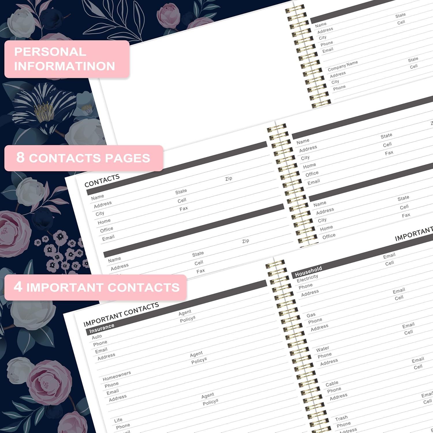 2026-2029 Monthly Planner - 3 Year Planner/Calendar 2026-2029, 36 ...