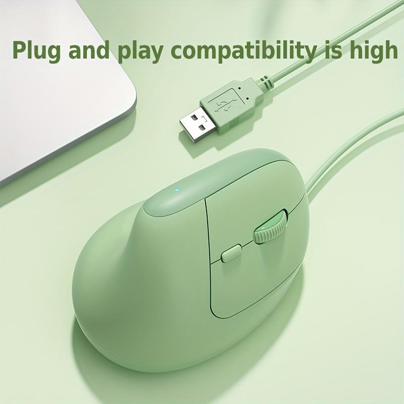One Vertical Ergonomic Wired Mouse with Animal Pattern and Crystal ...