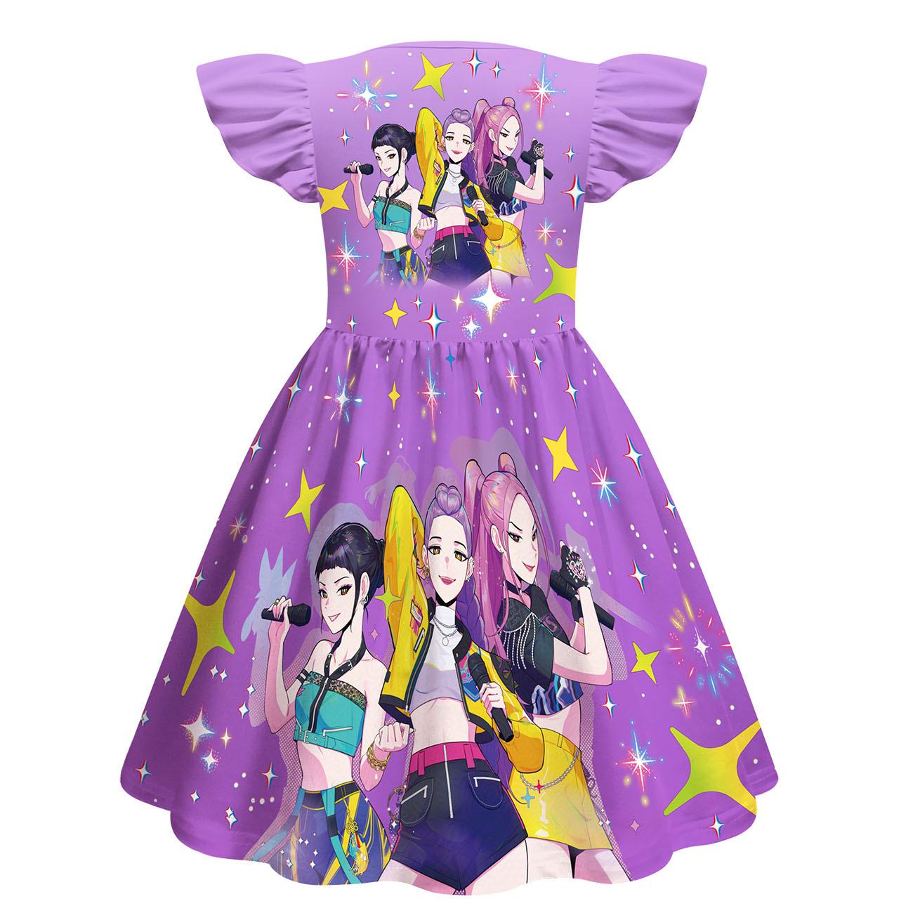 Girls Summer Dress Casual Fit Cotton Material Cute Design for Daily ...