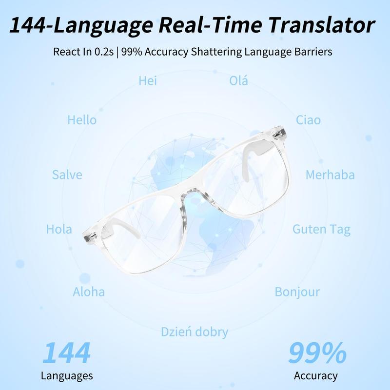 Glasses, AI Glasses for Women/Men with 144 Language Instant Translation ...