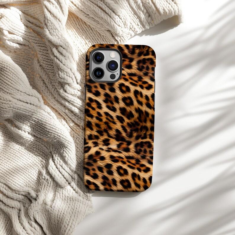 Leopard Fur Print i Case.i17 16 15 14 13 Pro Max Tough Case luminous ...