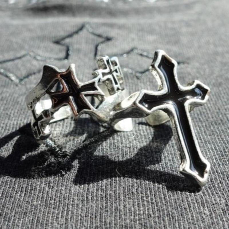 Brandless Apparel Cross Ring + Crown of Throns Ring Combo. - TikTok Shop