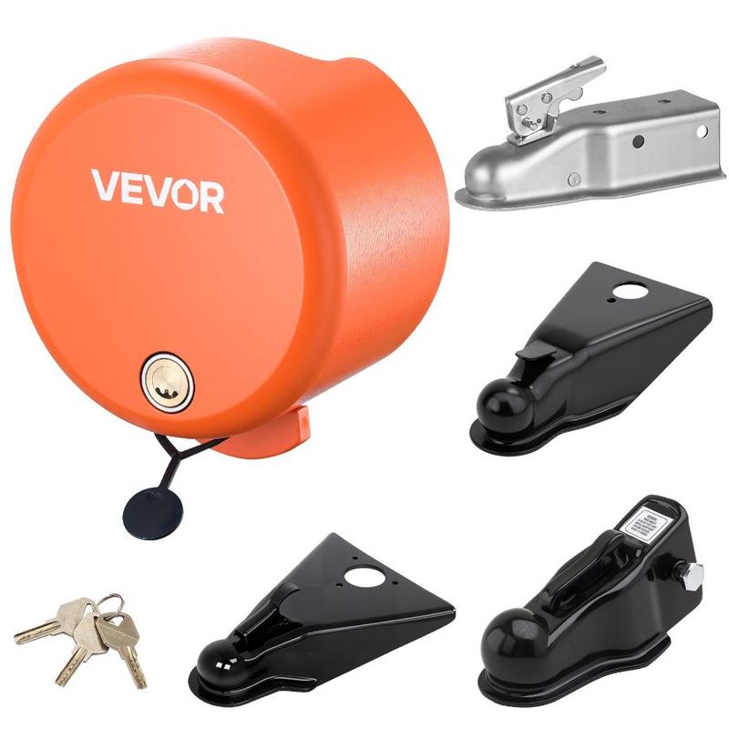 VEVOR Trailer Lock, Fits 2 2 - 5/16 - Inch StraightTongueBallCouplers ...