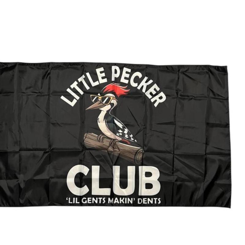 Little Pecker Club Funny Flag wall decor banner gift husband Flag ...