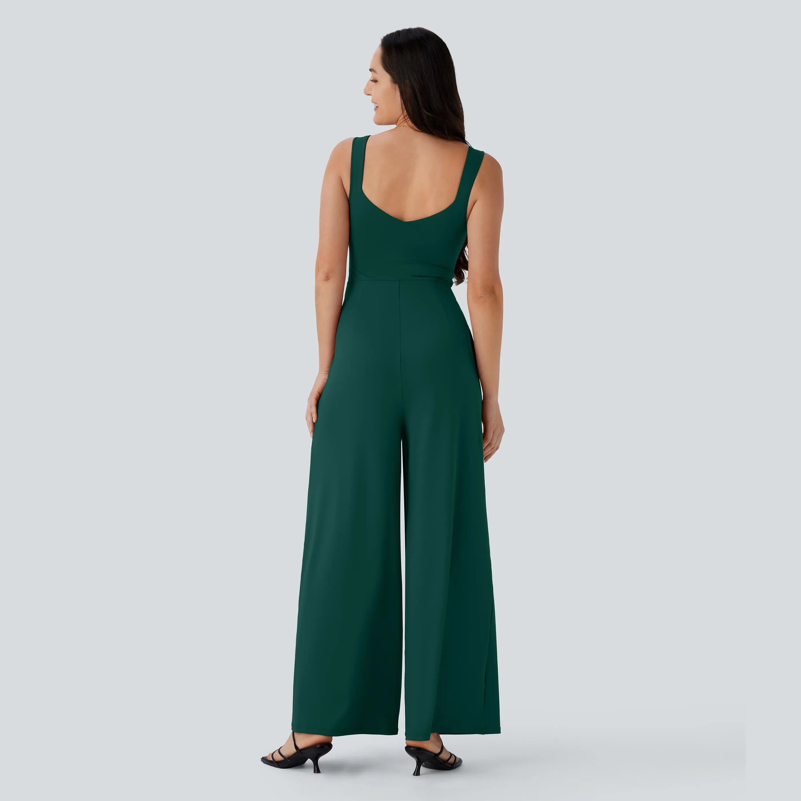 Halara U Back Sleeveless Casual Jumpsuit with Pockets - TikTok Shop