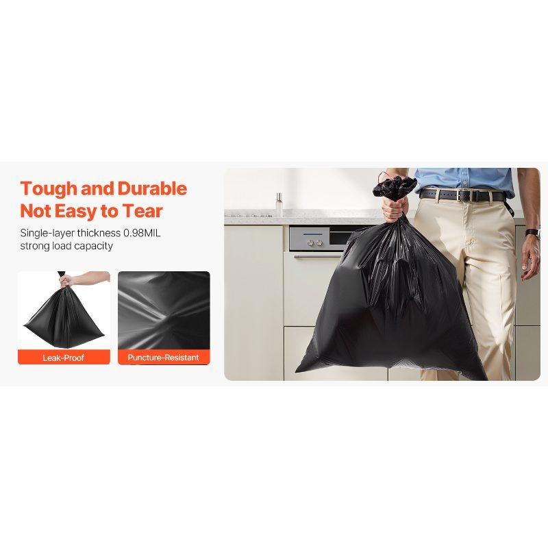 fathersdaygift VEVOR Drawstring Trash Bags, 30 Gallon 50 Count Tall ...