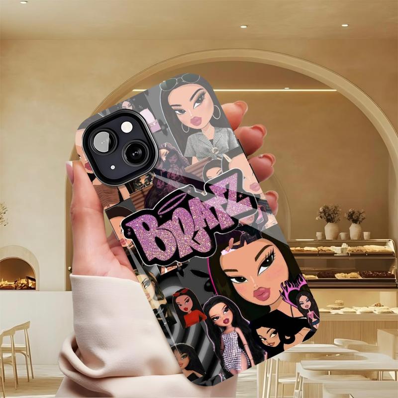 Y2K Bratz Retro Cartoon Phone Case for Women & Girls, Compatible with ...