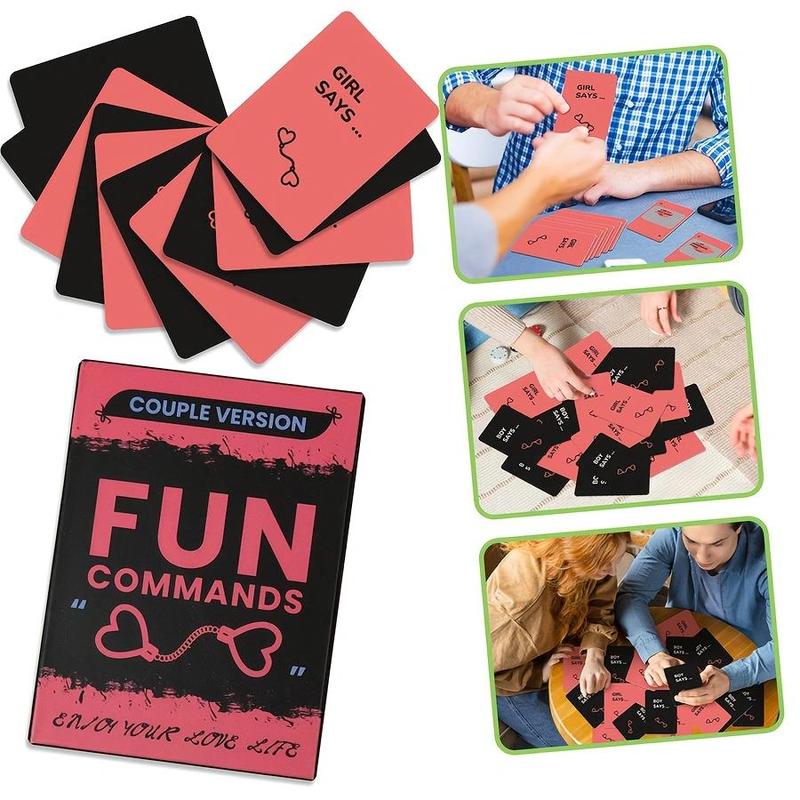 Fun Commands Card Game, 46 Couple Cards, Interactive Leisure and ...