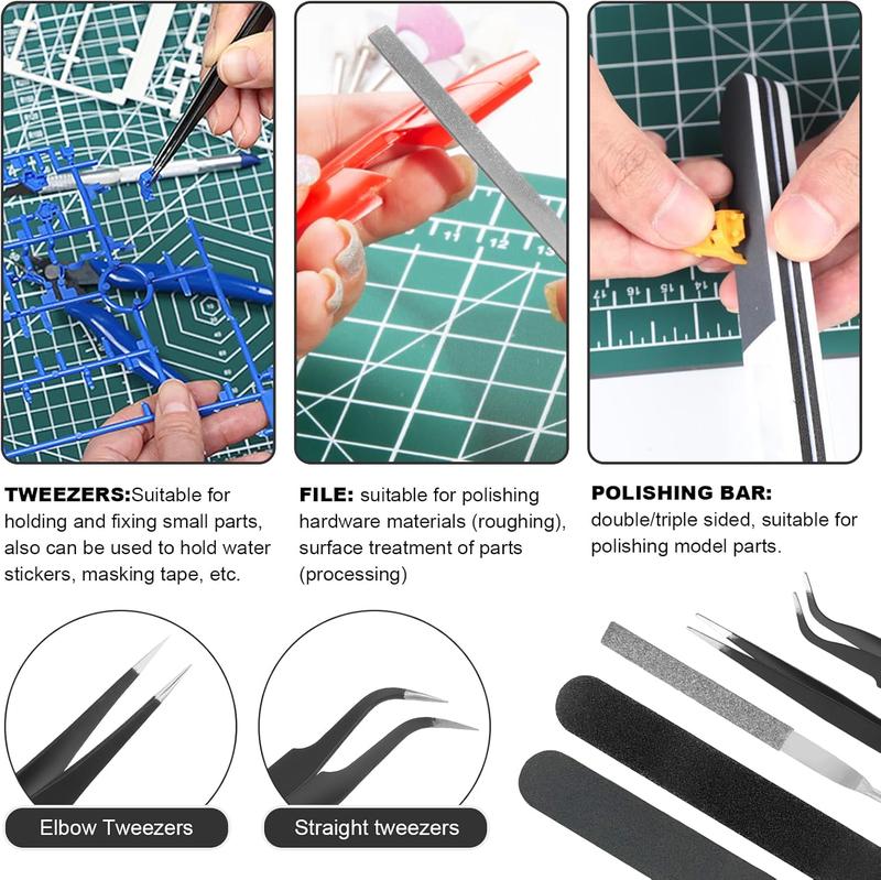 11 count Model Kit Tools, Gundam Model Tool Kit, Hobby Building Tools ...