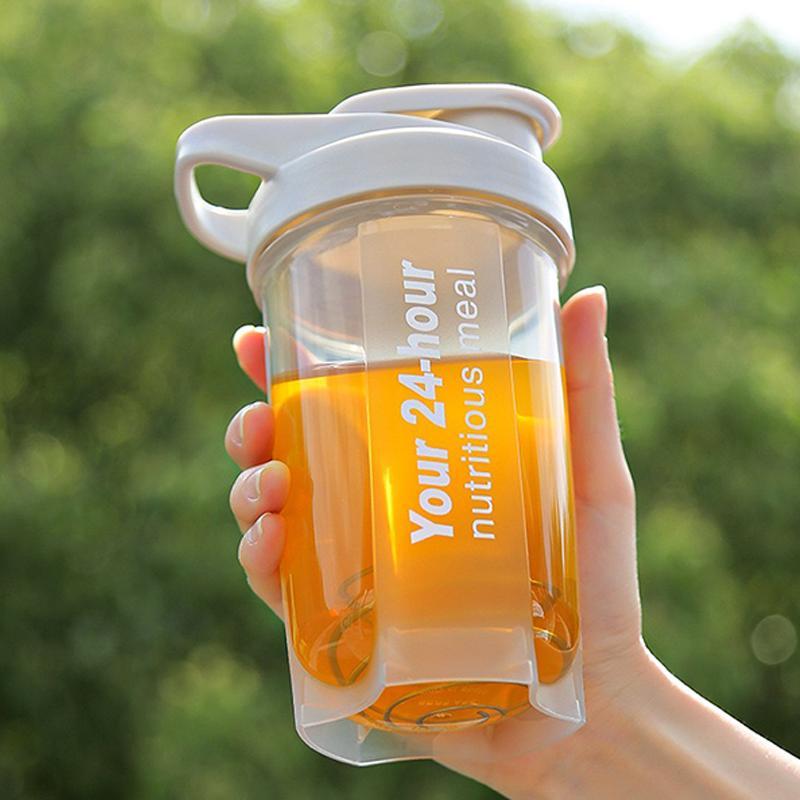 500ML Protein Shake Cup, Fitness Sport Water Bottle with Scale ...