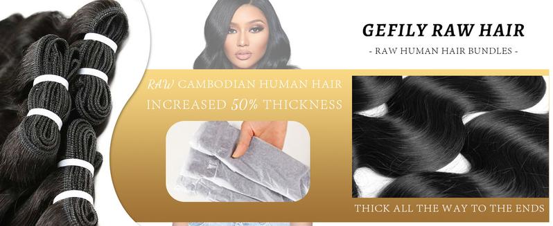 Gefily Body Wave Human Hair Weave Bundles 32 34 Inch100%Raw Indian Wavy ...