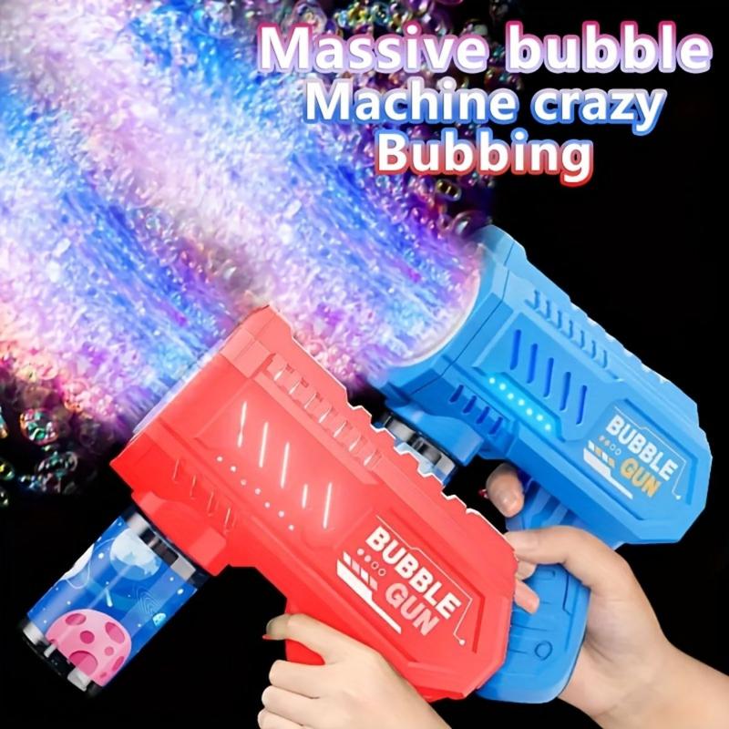 gifts for christmas LED Bubble Gun with Colorful Lights - Electric ...