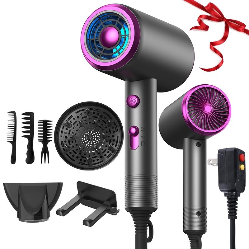Powerful Ionic Hair Dryer Kit, 1 Set Hair Dryer & Concentrator ...