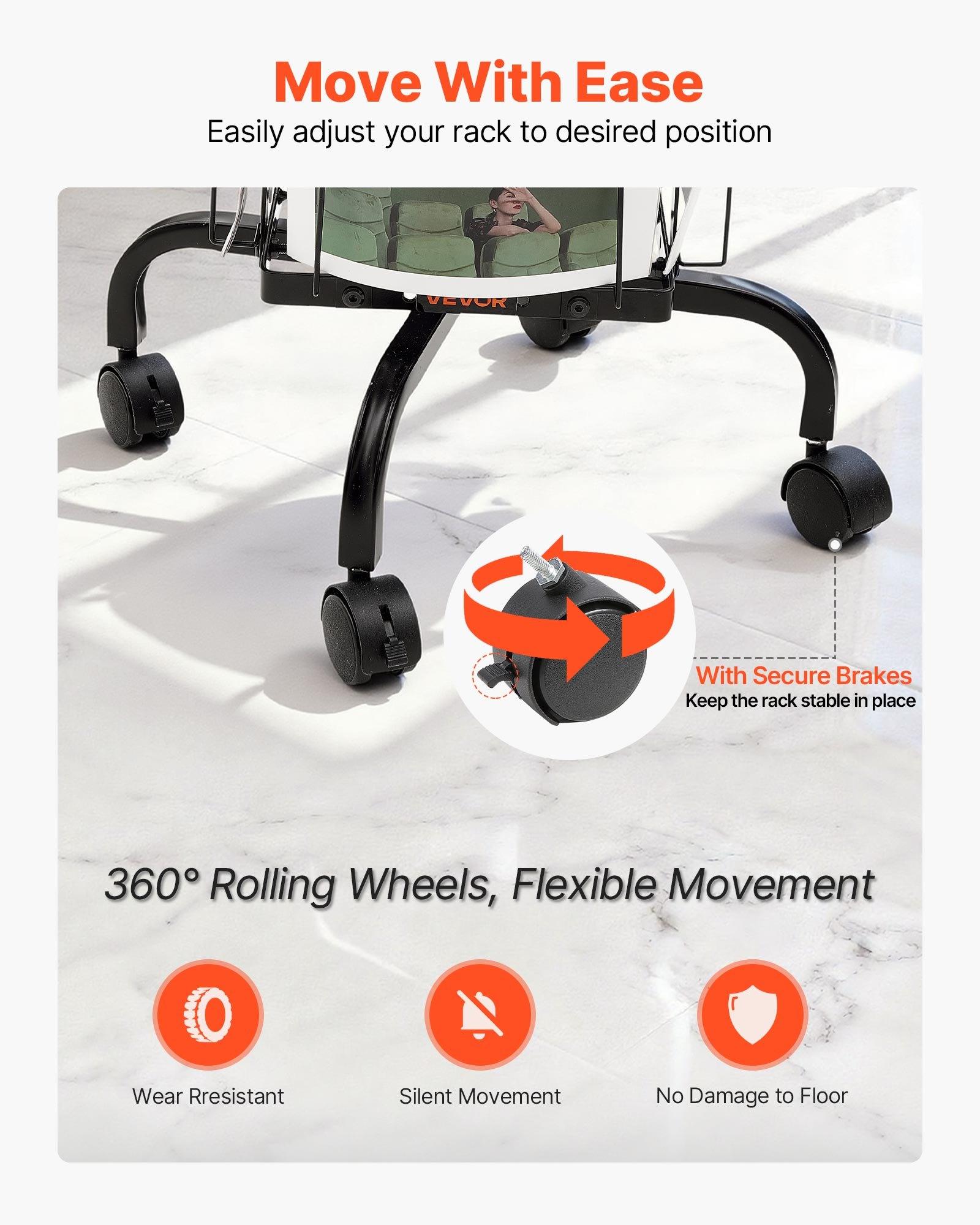 VEVOR Greeting Cards Display Rack, 32 Pockets Rotating Postcard ...